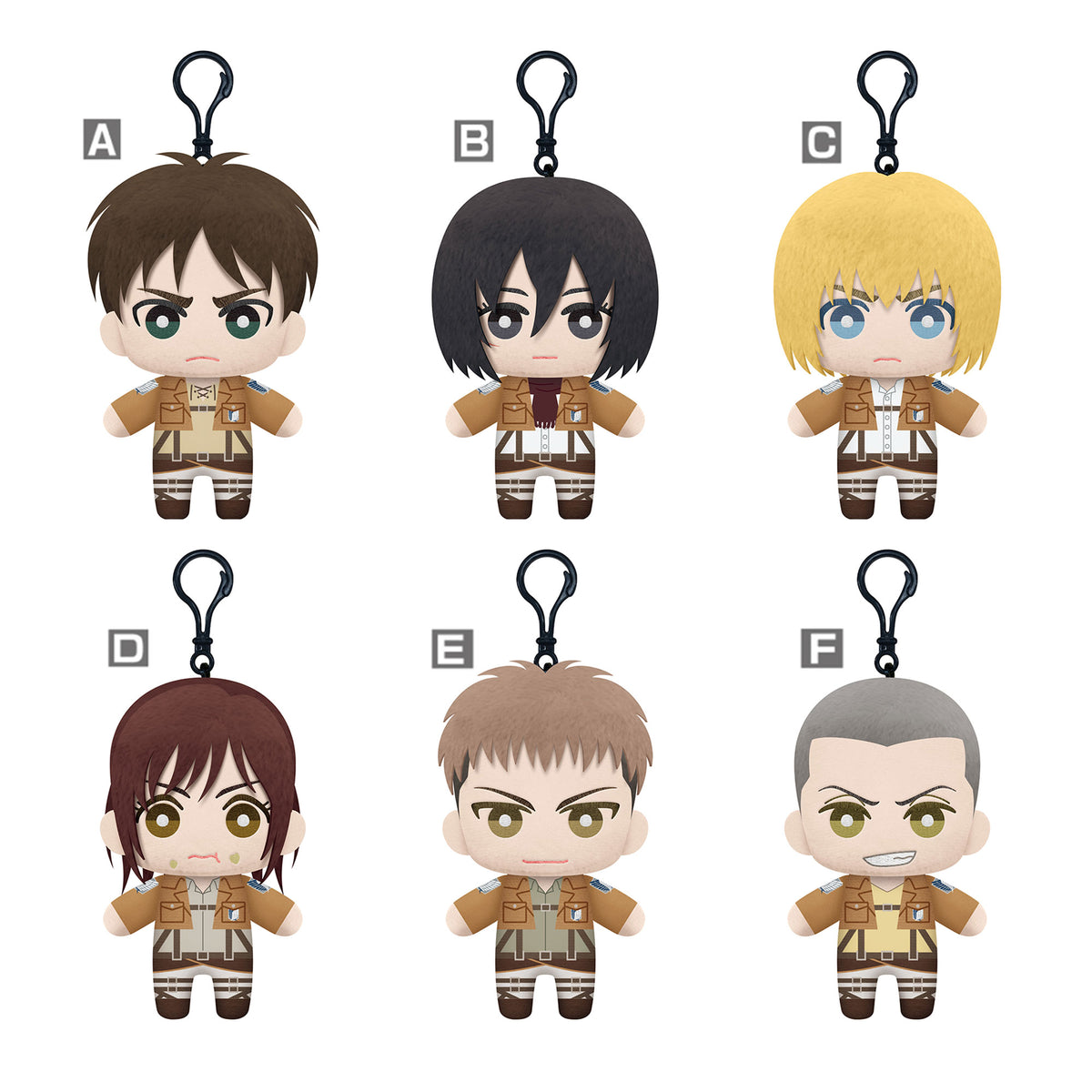 Attack On Titan 6 " Tomonui Plush Clip by Banpresto (1 Random ...
